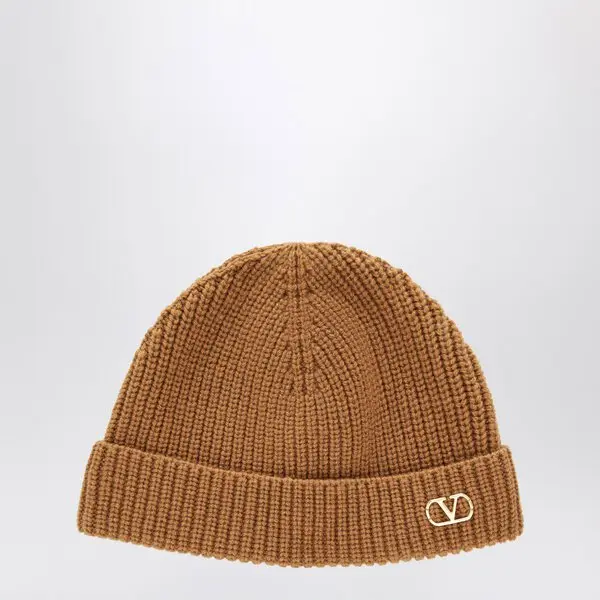 Valentino Garavani Cashmere Beanie - Beige