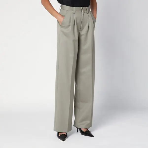 ANINE BING Khaki Wool Trousers