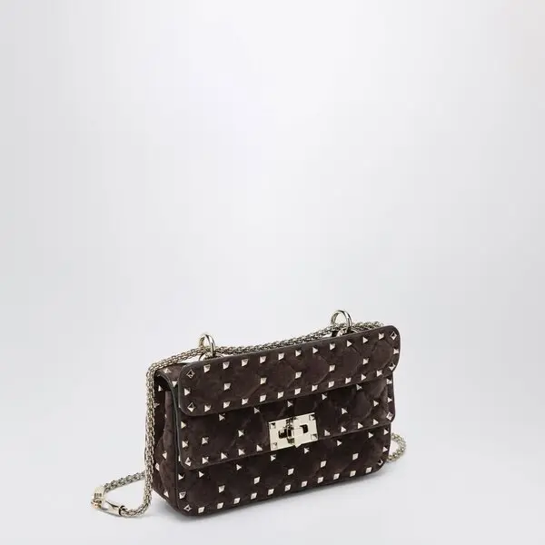 Valentino Garavani Rockstud Spike Bag - Brown
