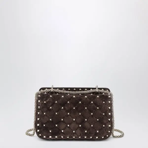 Valentino Garavani Rockstud Spike Bag - Brown