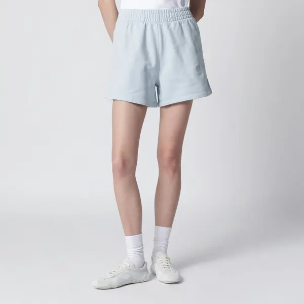 ANINE BING Cotton Sport Shorts - Light Blue