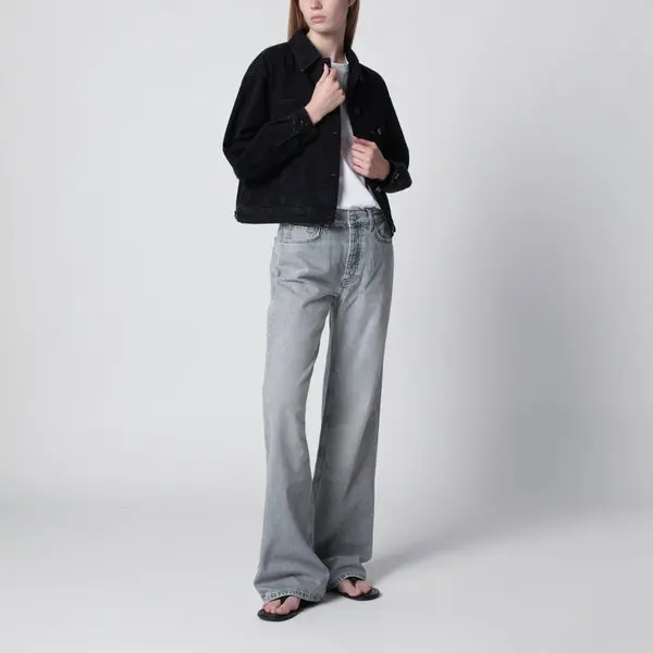ANINE BING Hugh High-rise Flared Jeans In Light