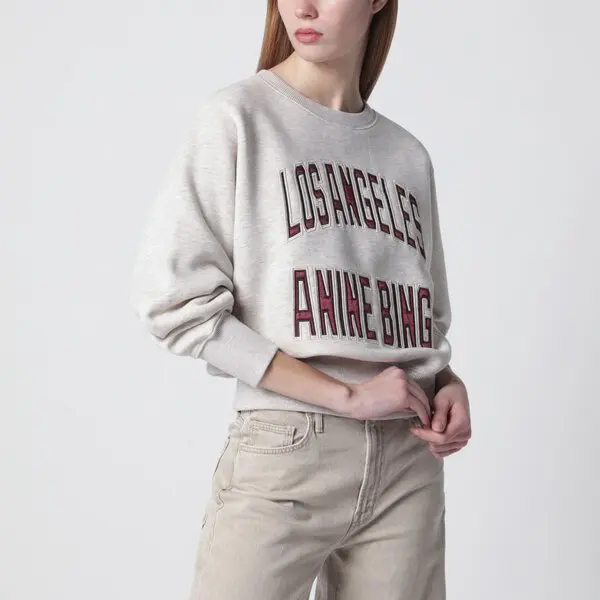 ANINE BING Harry Shrunken La Mélange Sweatshirt
