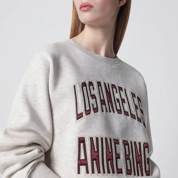 ANINE BING Harry Shrunken La Mélange Sweatshirt