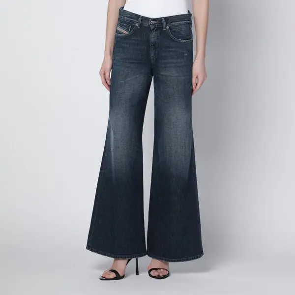 DIESEL® Relaxed Fit Wide Leg Jeans