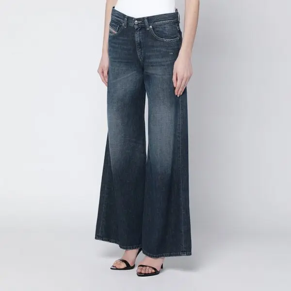 DIESEL® Relaxed Fit Wide Leg Jeans