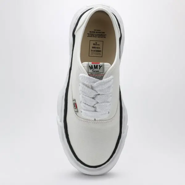 Mihara Yasuhiro Canvas Baker Low Top Sneakers - White