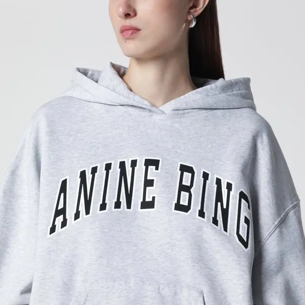 ANINE BING Harvey Oversized Cotton Hoodie