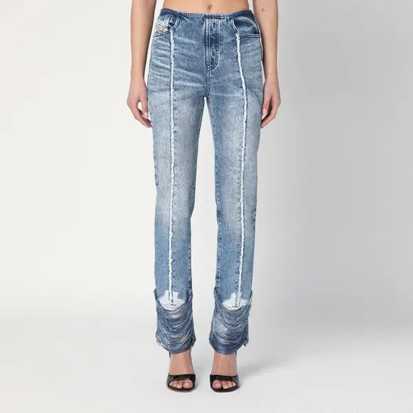 DIESEL® D-ginna Bootcut Jeans With Faded Effect