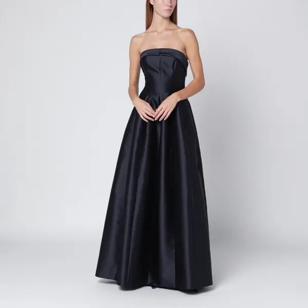 Alberta Ferretti Silk-blend Mikado Evening Dress
