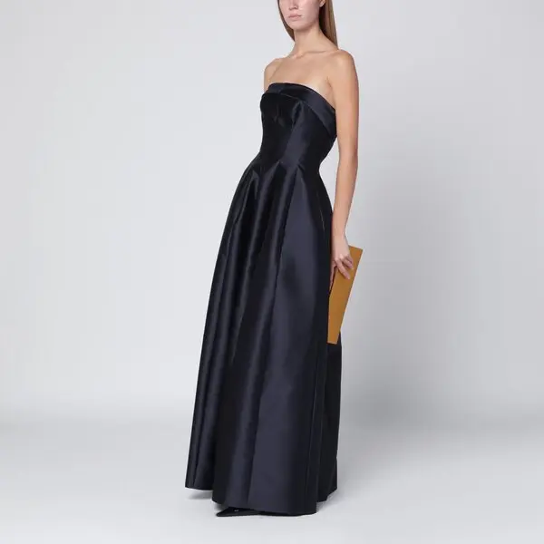Alberta Ferretti Silk-blend Mikado Evening Dress