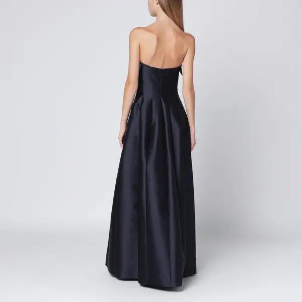 Alberta Ferretti Silk-blend Mikado Evening Dress