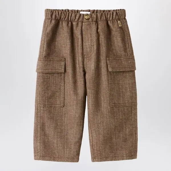 IL GUFO Cotton-blend Cargo Trousers