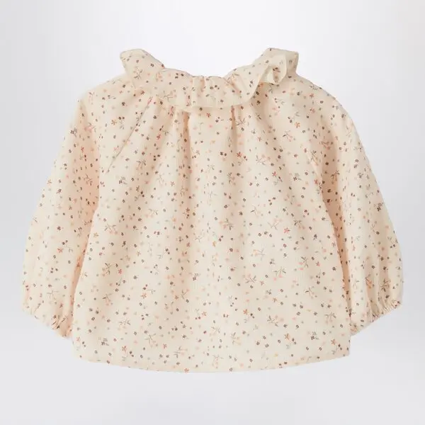 TEDDY & MINOU Cream Floral Print Raglan Sleeve Blouse