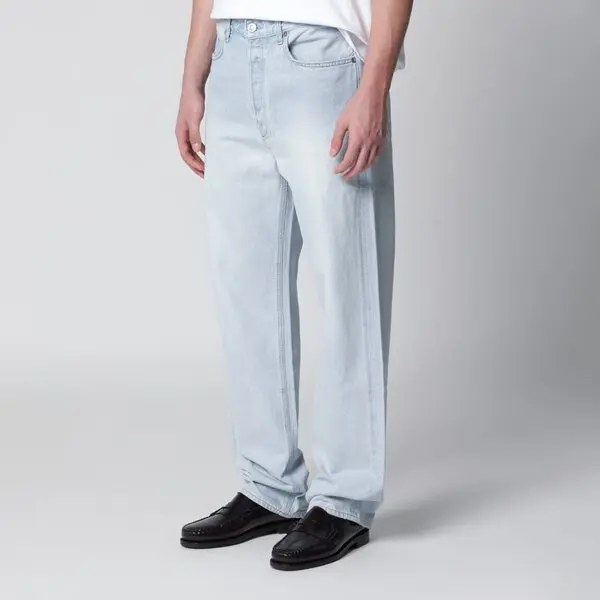 AGOLDE 90s Straight-leg Mid-rise Jeans In Denim - Light Blue