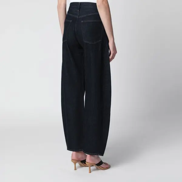 AGOLDE Luna High Rise Pieced Taper Jeans In Indigo Denim - Blue