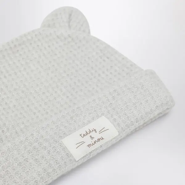 TEDDY & MINOU Two-piece Set With Beanie And Booties - Grey
