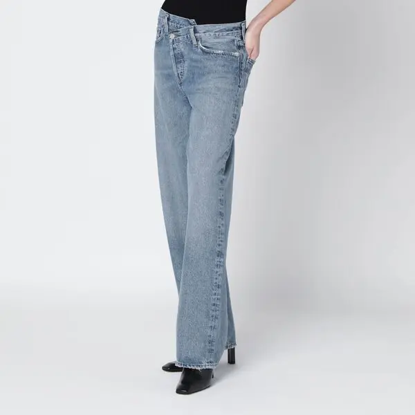AGOLDE Arc Criss Cross Jeans In Conclusion Wash - Blue