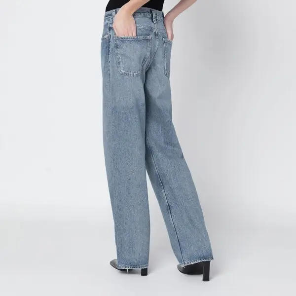 AGOLDE Arc Criss Cross Jeans In Conclusion Wash - Blue