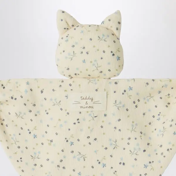 TEDDY & MINOU Doudou With Floral Print And Kitten Detail