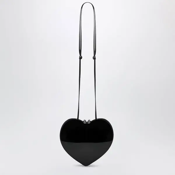 Alaïa Le Coeur Patent Leather Heart Bag - Black