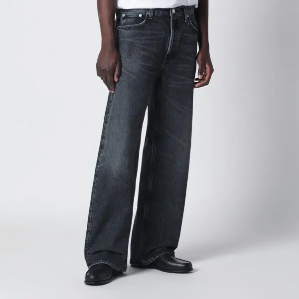 AGOLDE Dark Washed Afton Jeans - Black