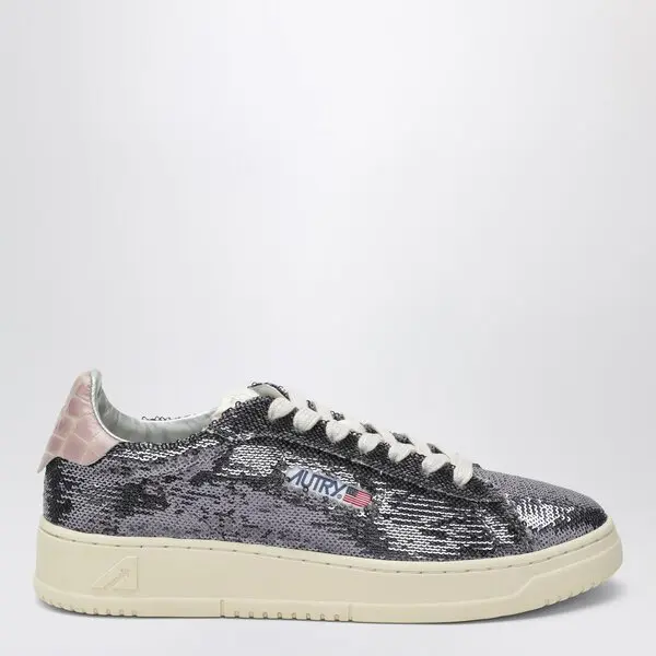 AUTRY Sequined Lace-up Sneakers