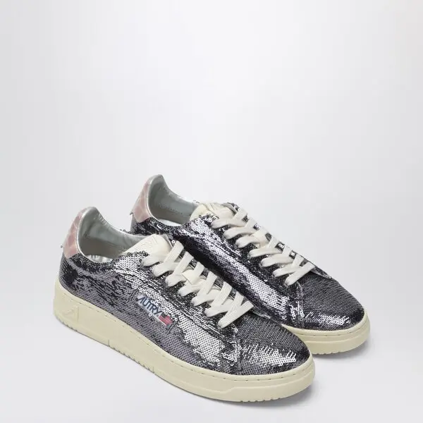 AUTRY Sequined Lace-up Sneakers
