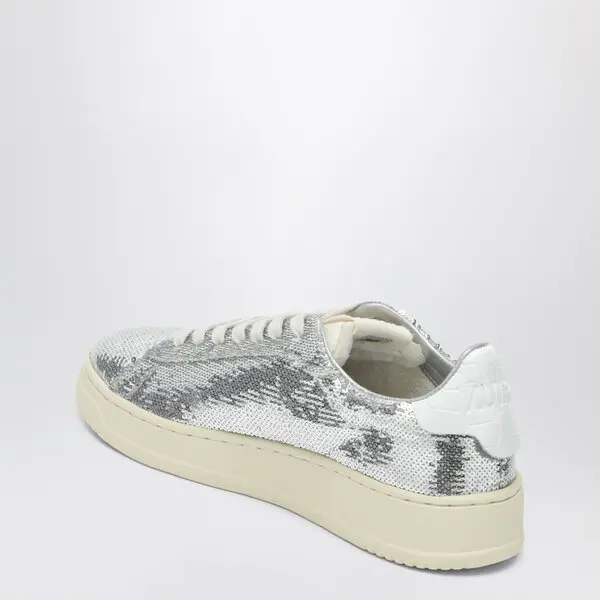 AUTRY Dallas Sequined Lace-up Sneakers - Grey