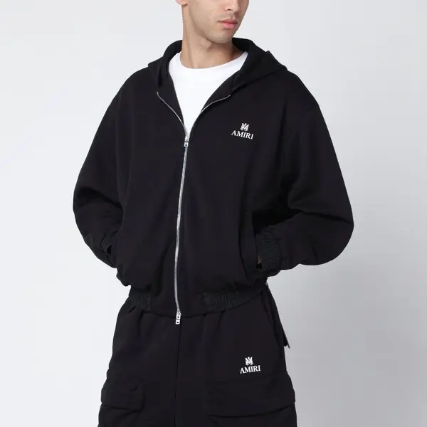 Amiri Cotton-blend Zip Sweatshirt