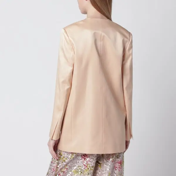 Alberta Ferretti Double-breasted Silk Organza Blazer