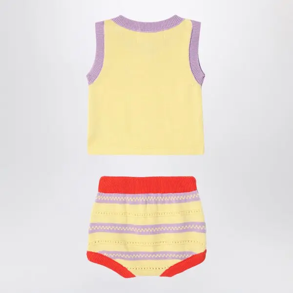 BOBO CHOSES Knit Two-piece Set With Flower Detail