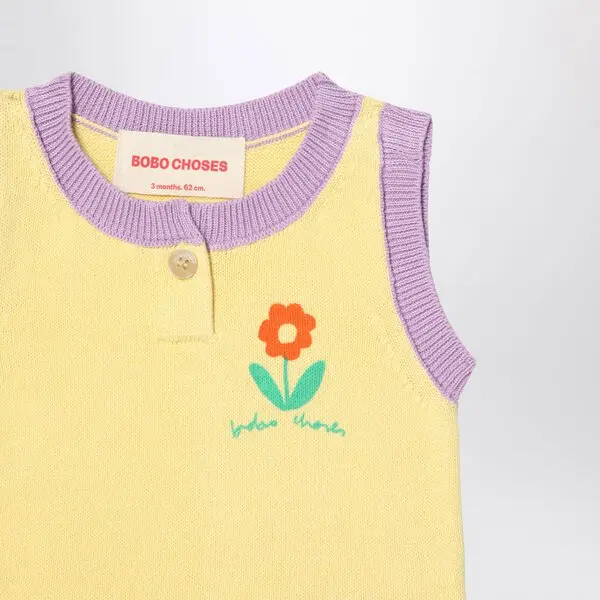 BOBO CHOSES Knit Two-piece Set With Flower Detail