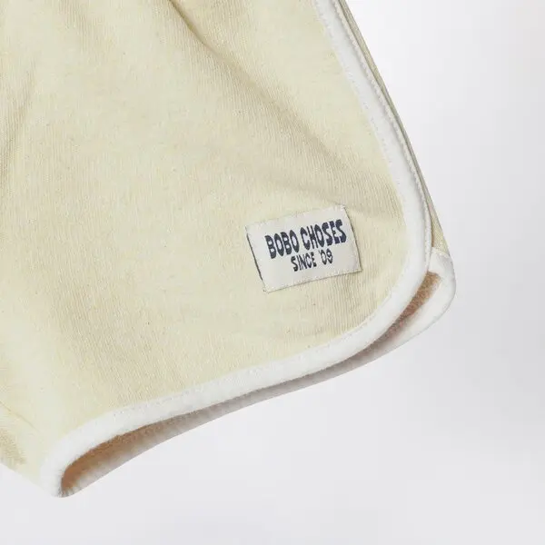 BOBO CHOSES Cotton Shorts With Logo Detail - Yellow