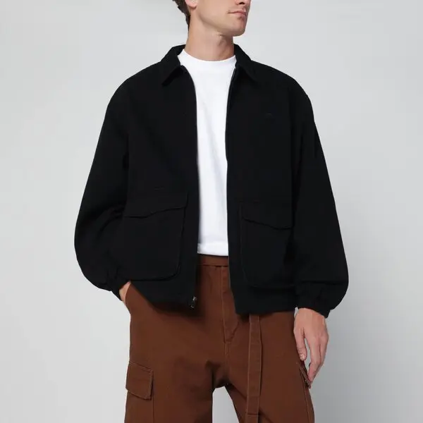 AWAKE NY Zip-up Overshirt With Logo