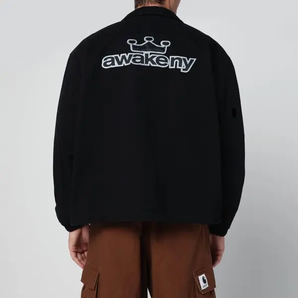 AWAKE NY Zip-up Overshirt With Logo