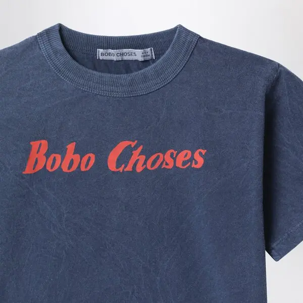BOBO CHOSES Washed Effect Cotton T-shirt