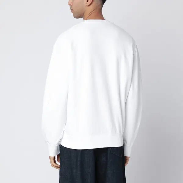 Givenchy Cotton Crewneck Sweatshirt With Embroidered Logo - White