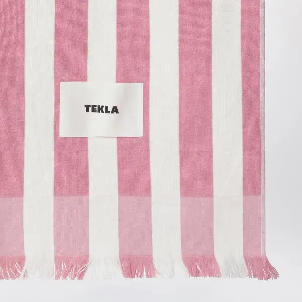 TEKLA White Striped Beach Towel