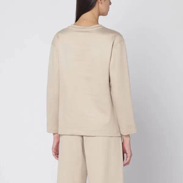 Max Mara Silk Blend Sweatshirt - Beige