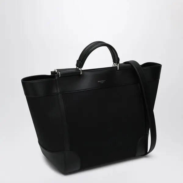 Dolce & Gabbana Fabric And Leather Tote Bag