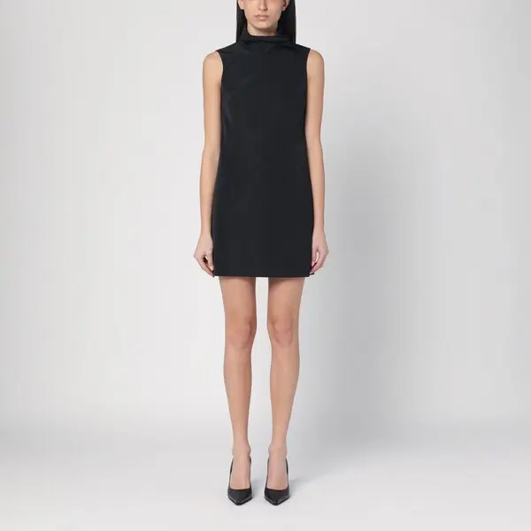 Givenchy Mini Dress With High Collar And Bow Detail