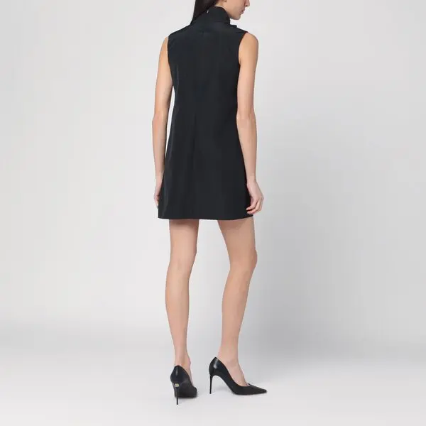 Givenchy Mini Dress With High Collar And Bow Detail