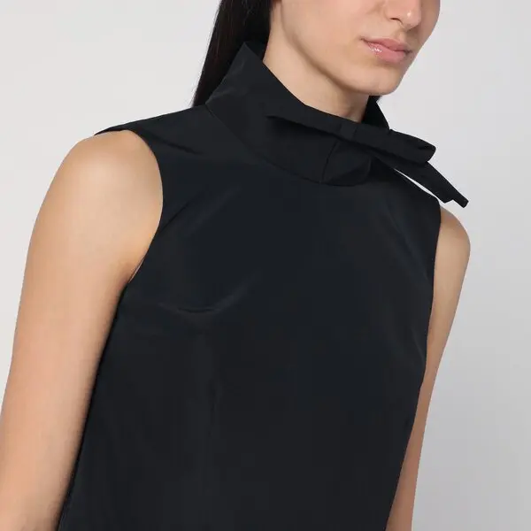 Givenchy Mini Dress With High Collar And Bow Detail