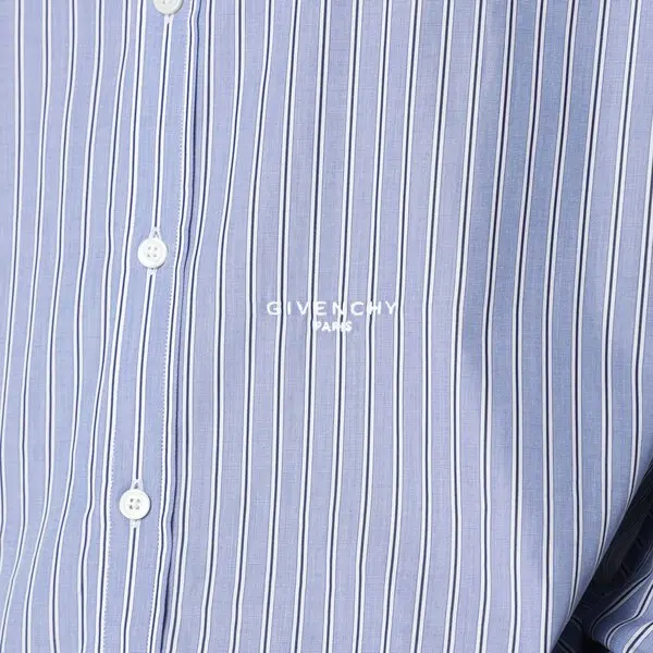Givenchy White/ Striped Poplin Shirt