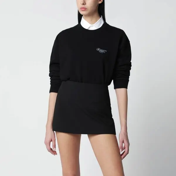Givenchy Brushed Cotton Sweatshirt With Contrasting Logo