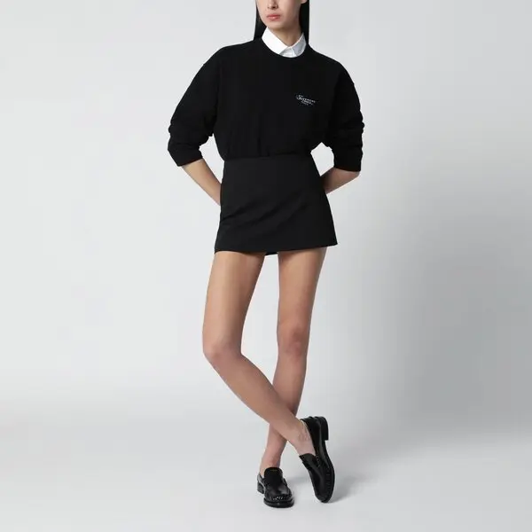 Givenchy Brushed Cotton Sweatshirt With Contrasting Logo
