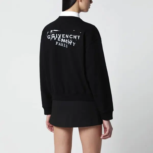 Givenchy Brushed Cotton Sweatshirt With Contrasting Logo