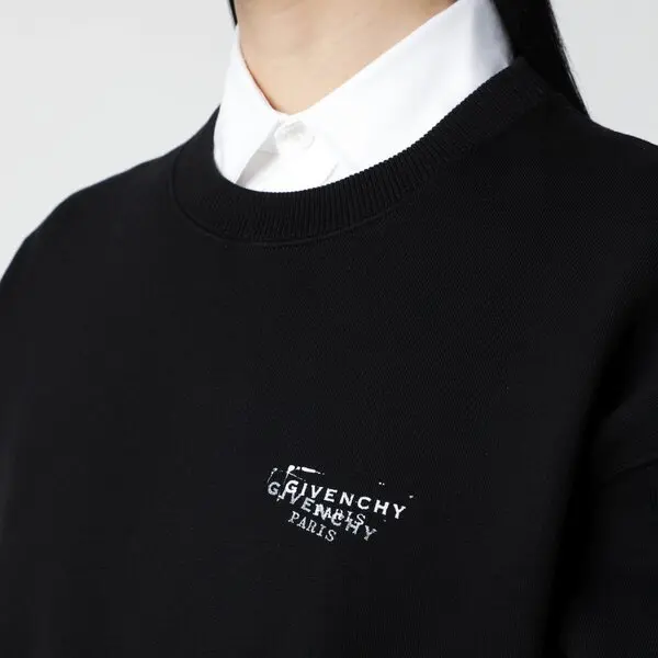 Givenchy Brushed Cotton Sweatshirt With Contrasting Logo