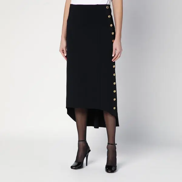 Givenchy Milan Stitch Skirt With Gold Buttons